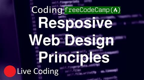 Coding Freecodecamp Responsive Web Design Principles Youtube