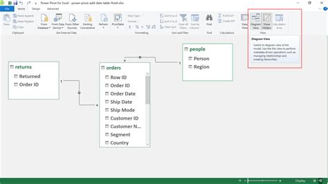 How To Add A Date Table To The Data Model In Excel Power Pivot