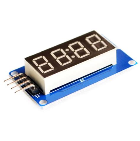 display 7 segmentos 4 digitos tm1637 serial two wire vermelho mss