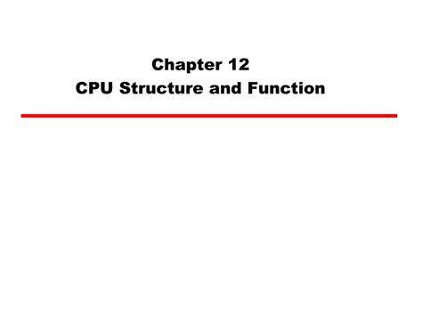 Ppt Cpu Structure And Function Registers And Data Flow Powerpoint