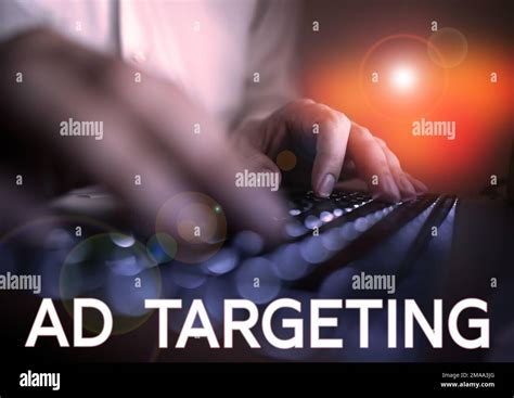 Conceptual Display Ad Targeting Word For Target The Most Receptive