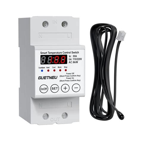 Smart Temperature Controller 63a 110 220v，led Display Temperature Control Switch 40℉to 284