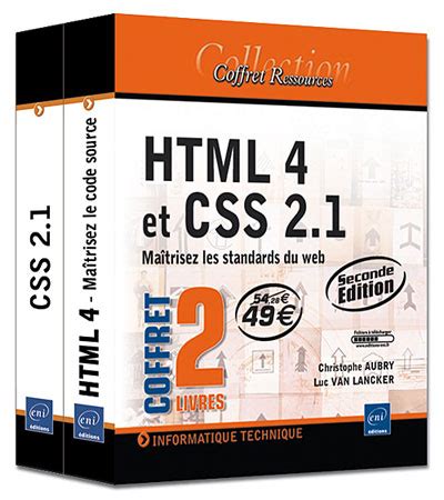 Html et Css maîtrisez les standards du web Coffret de livres Luc Van Lancker