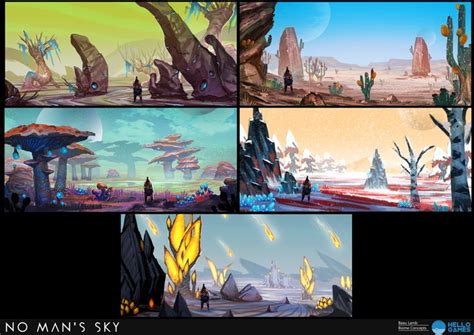 Artstation Nms Biome Concepts Beau Lamb Concept Art Planets Art Biomes