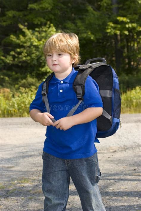 Erster Tag Der Schule Stockbild Bild Von Sommer Jugendlich