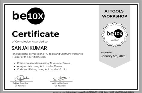 Sanjai Kumar M On Linkedin Ai Chatgpt Be10x Continuouslearning