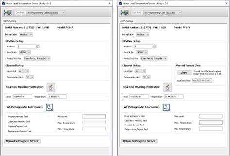 Programming Water Level Temperature Sensor
