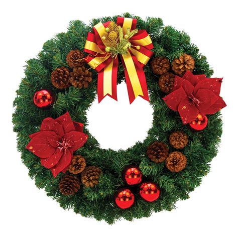 รีท 20 นิ้ว ประดับแดง 56520 1 ของตกแต่งเทศกาลคริสต์มาส Shopee Thailand