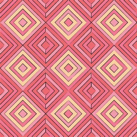 Abstract Geometric Shapes Seamless Pattern Stock Vector Illustration Of Shapes Geometric