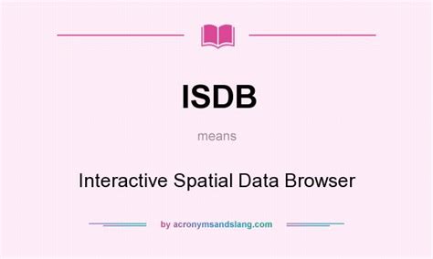 Isdb Interactive Spatial Data Browser In Undefined By