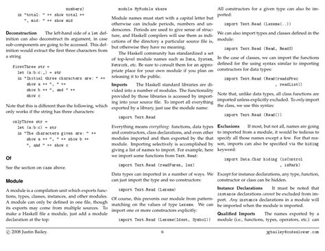 Haskell Cheat Sheet Download Printable Pdf Templateroller
