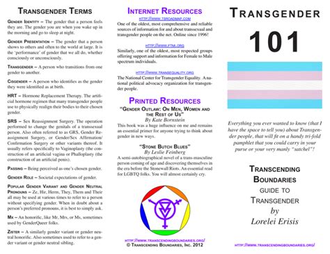 Transgender A Beginner S Guide
