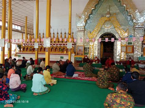 ရပ်စောက်မြို့ ကျက်သရေဆောင် စူဠာမုနိကုသိုလ်တော်ဘုရားကြီး ထီးတော်နှစ် ၁၀၀ ပြည့်အမီရွှေသင်္ကန်းနှင့