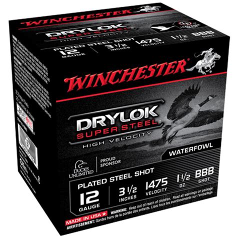 12 Gauge Winchester Supreme Drylok Waterfowl Load 3 12 Bbb Steel 1 1
