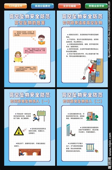 高空坠物安全防范设计图 海报设计 广告设计 设计图库 昵图网nipic