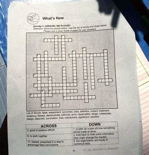 Activity 1 Unravel Me Please Direction Solve The Puzzle Below Use