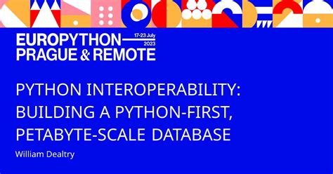 Check Out William Dealtrys Talk At Europython2023 In Their Words Learn About How Arcticdb