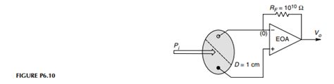 Solved In The Circuit Of Figure P6 10 A Disk Pyroelectric Sensor