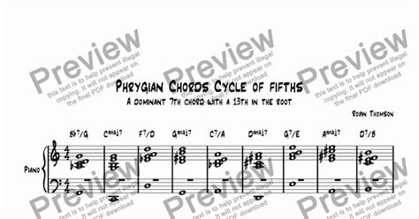 Phrygian Chords Download Sheet Music Pdf File