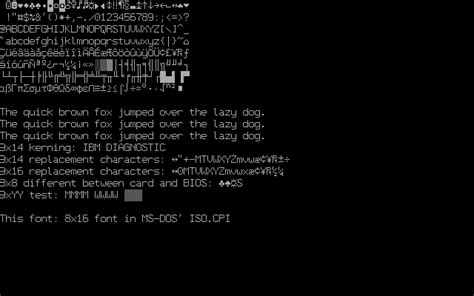 Nerdly Pleasures Ibm Character Fonts