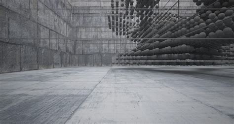 Premium Photo Abstract Architectural Concrete Interior From An Array
