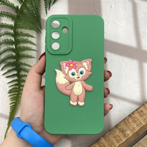 قاب گوشی Galaxy A15 سامسونگ سیلیکونی عروسکی برجسته طرح گربه دخترانه محافظ لنز دار کد 61290 قاب