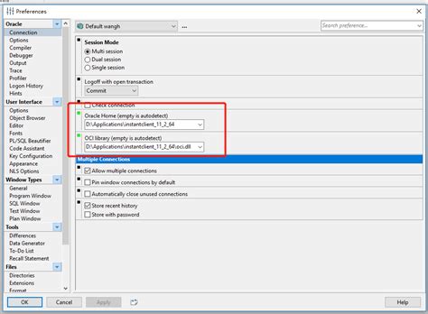 Plsql 13配置instantclient无法连接oralce报could Not Load “binocidll“plsql