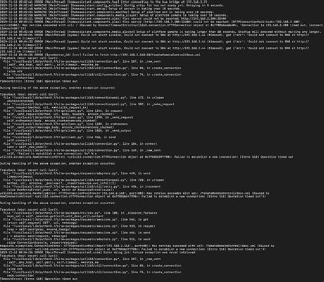Connection Problem Configuration Home Assistant Community