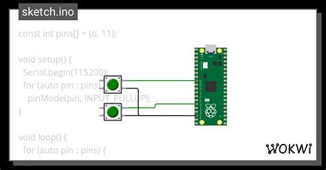 Monitor Array Of Pins Wokwi ESP32 STM32 Arduino Simulator
