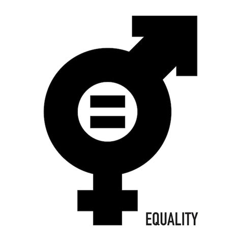 Premium Vector Gender Equality Symbol Equity And Gender