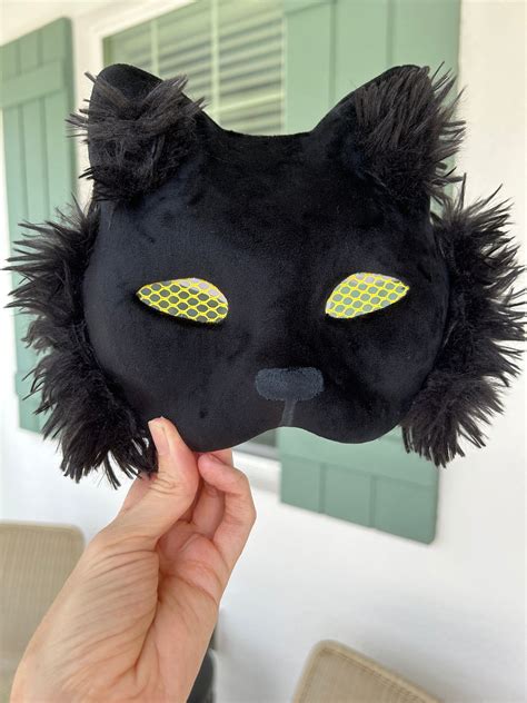 Black Cat Mask Therian Gear For Girls Tweens Teens Black Cat Halloween