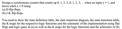 Solved Design A Synchronous Counter That Counts Up Chegg