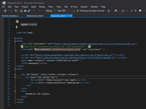 Mvc Layout Ve Renderbody Nedir Bölüm 27