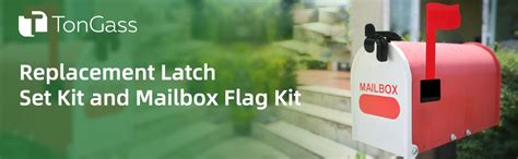 Combo Pack Replacement Latch Set And Mailbox Flag Kit Top And Door Latches Clips Red Flag