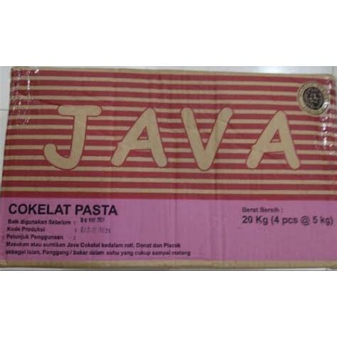 Jual Java Choco Coklat Pasta Kemasan Bantal 5 Kg Shopee Indonesia