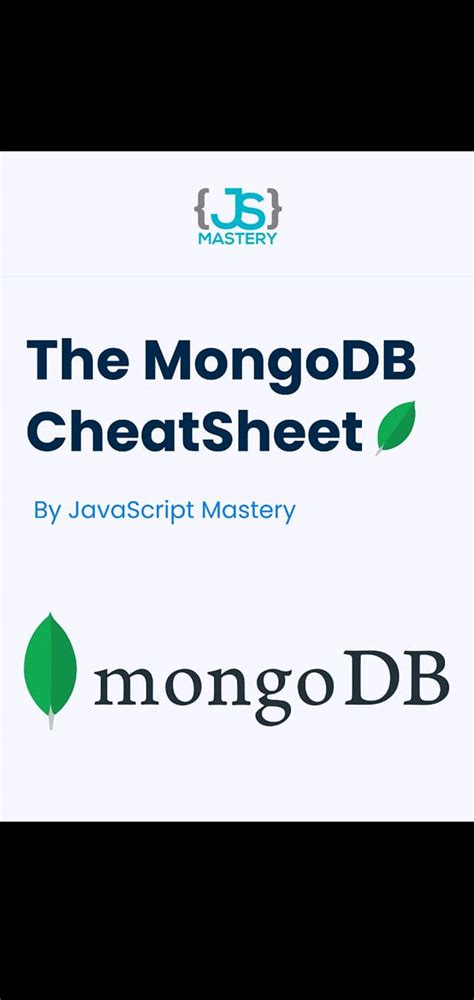 The Coding War The Mongodb Cheatsheet The Coding War