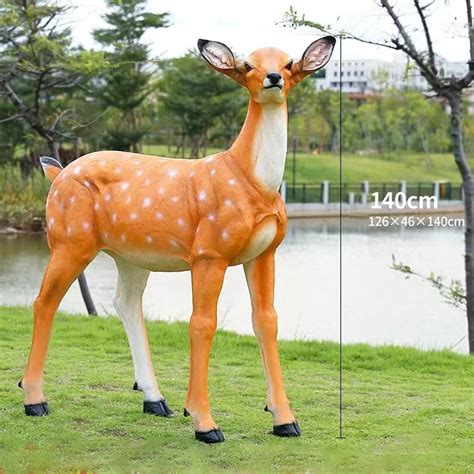 Deer Garden Statue Outdoor Yard Ornaments