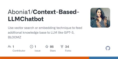 GitHub Abonia Context Based LLMChatbot Use Vector Search Or Embedding Technique To Feed