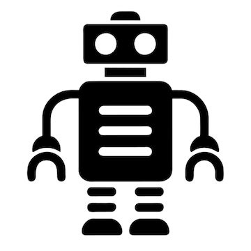 Pictograma Del Robot Vector Premium