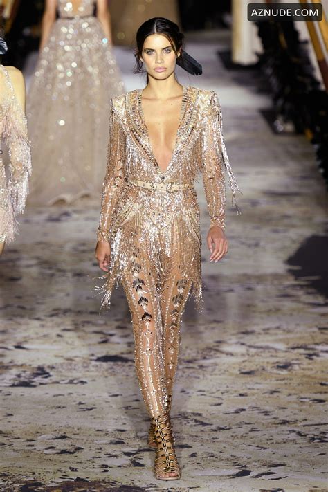Sara Sampaio Walks The Runway At Zuhair Murad Springsummer Show In