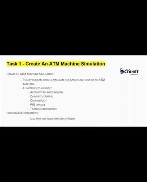 Tatina Bhanu Bhavani On Linkedin Javadevelopment Internship Octanet Careergrowth Atmsimulation