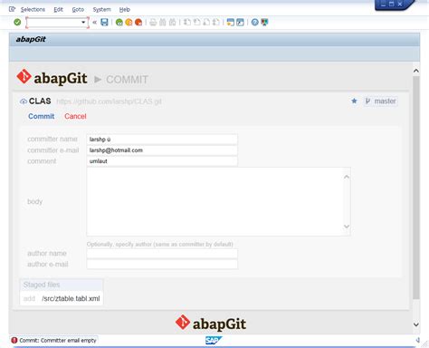 Commit Committer Email Empty When German Umlaut ö Or ü Is In Committer Name · Issue 795