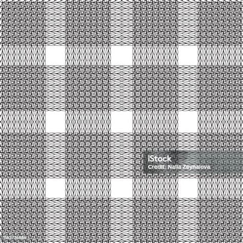 격자 무늬 타탄 매끄러운 패턴 흑백 줄무늬 체크 무늬 배경입니다 기하학적 질감 반복 배경입니다 수직 및 수평 편조 피그 테일