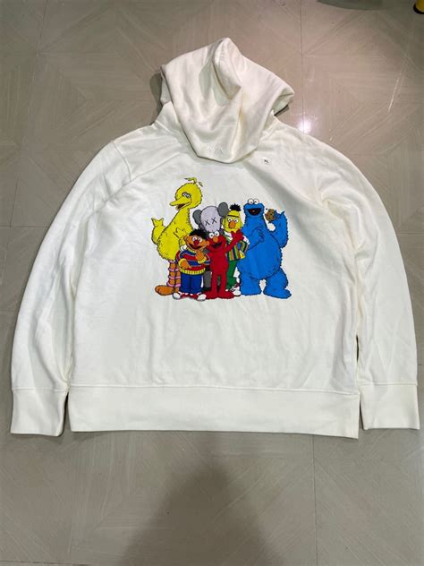 Uniqlo X Kaws X Sesame Street Hoodie On Carousell