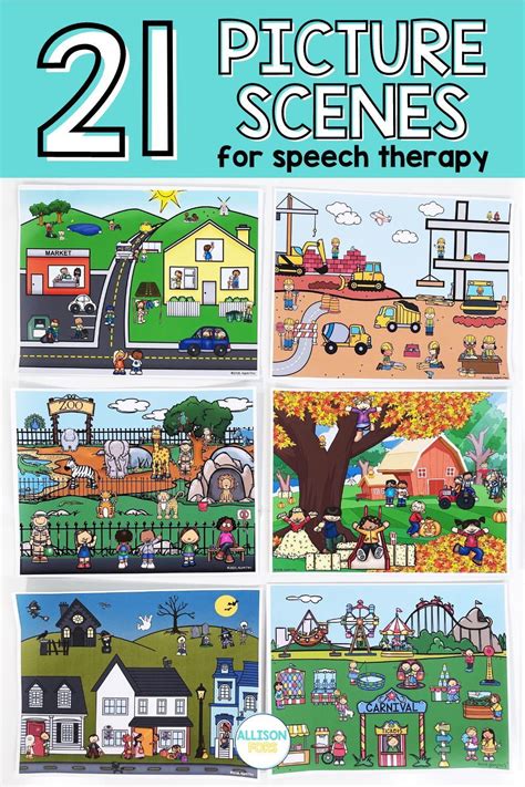 Picture Scenes For Speech Therapy Language Scenes And Activities