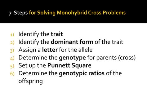 Monohybrid Cross Problems