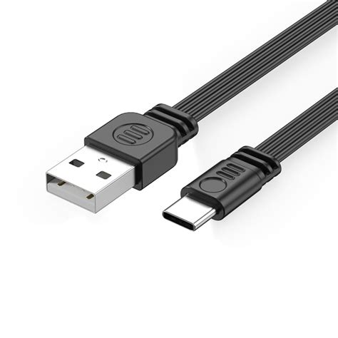 Hukai Usb To Type C Data Cable A Fast Charging Mbps Data Transfer Flat Wire Line