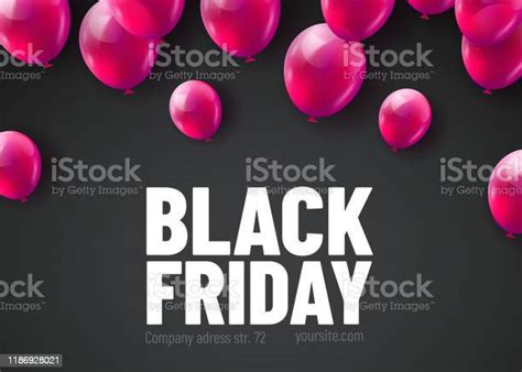 검은 색 배경에 고립 된 빛나는 풍선 무리와 블랙 프라이데이 판매 포스터 가격에 대한 스톡 벡터 아트 및 기타 이미지 가격 개념 개성 개념 Istock