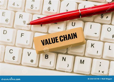 Text Caption Presenting Value Chain Internet Concept Business Manufacturing Process Industry