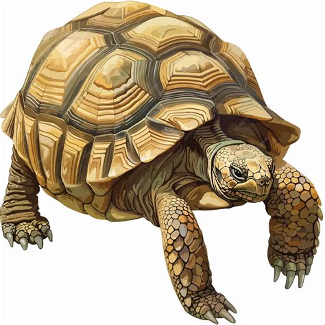 Cute Tortoise Clipart Isolated On White Background For Design Projects Premium Ai Generated Vector